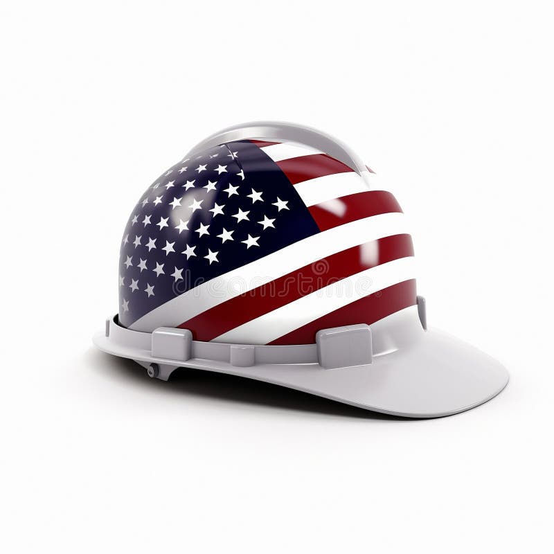 Labor Day, the Union of All Workers. Helmet Stock Illustration ...