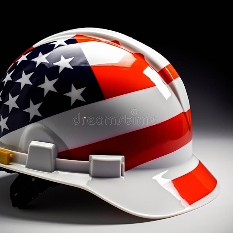 Labor Day, the Union of All Workers. Helmet Stock Illustration ...