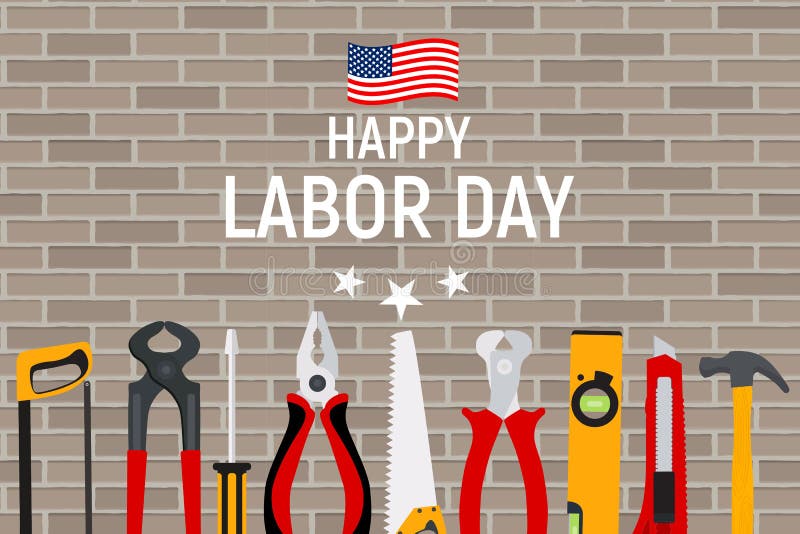 Labor Day in USA Poster Background. Vector Illustration Stock Vector ...