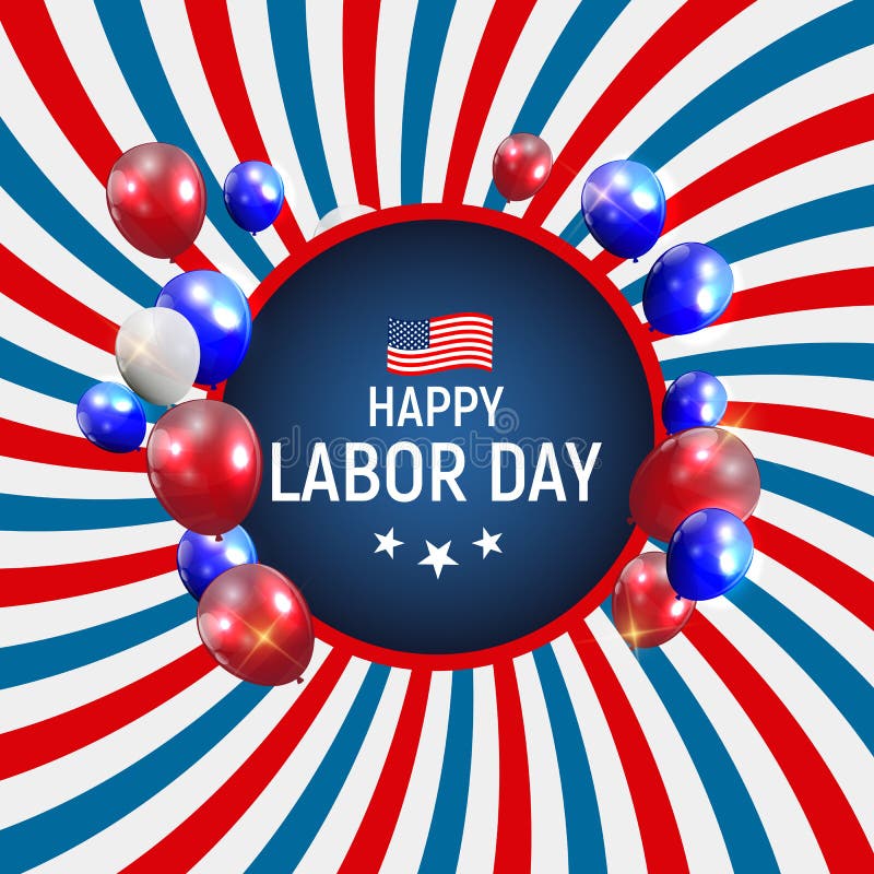 Labor Day in USA Poster Background. Vector Illustration Stock Vector ...