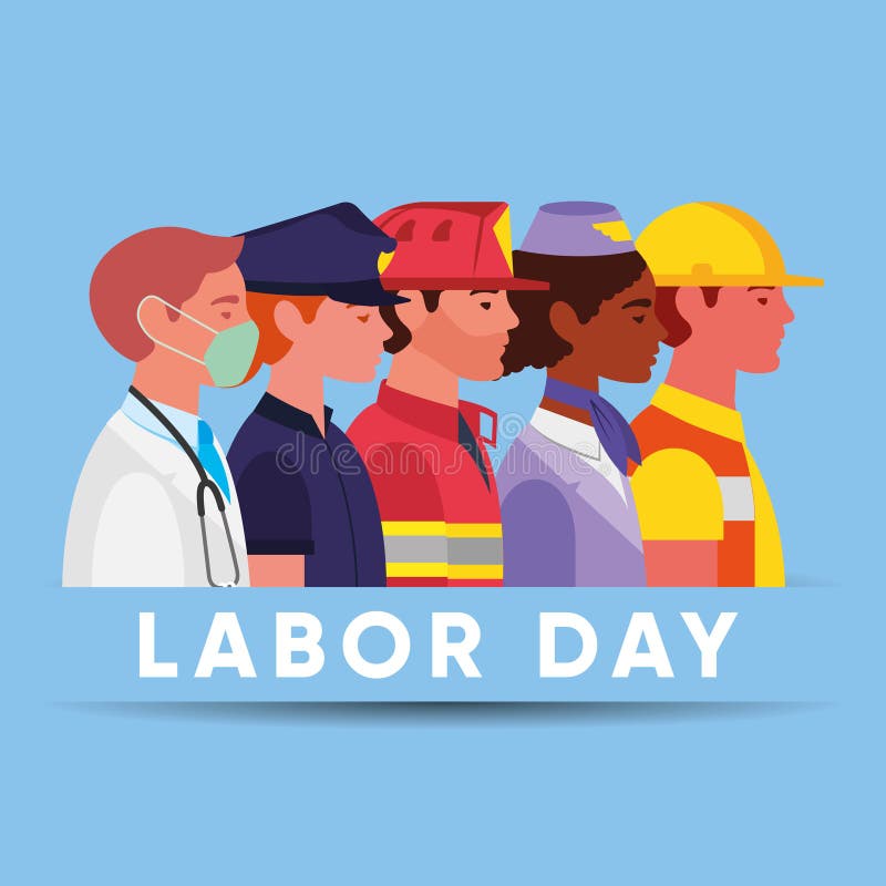 Labor day vector stock vector. Illustration of diversity - 283982696