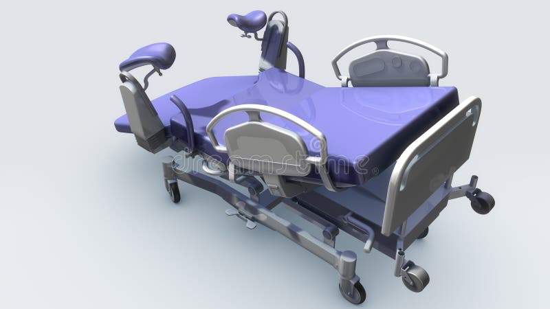 Labor and delivery tables stock illustration. Illustration of hydraulic ...