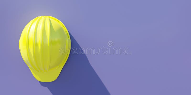 Labor Hardhat. Construction Yellow Color Safety Helmet, Copy Space ...