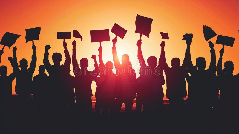 A Labor Strike Disrupting Business Operations and Productivity Stock ...