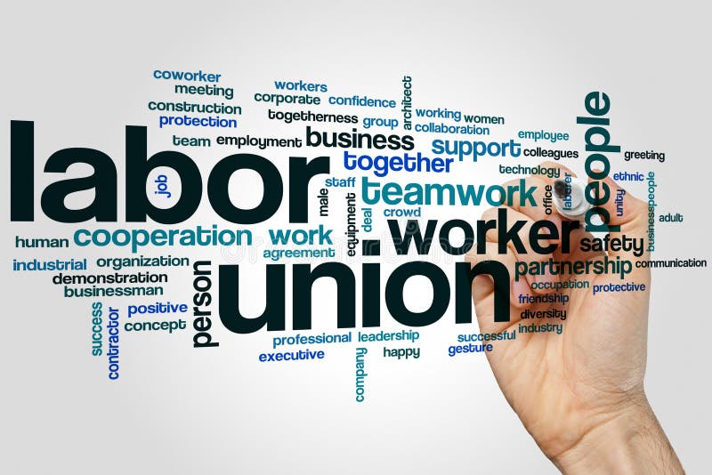 Labor union word cloud stock image. Image of communication - 90690775