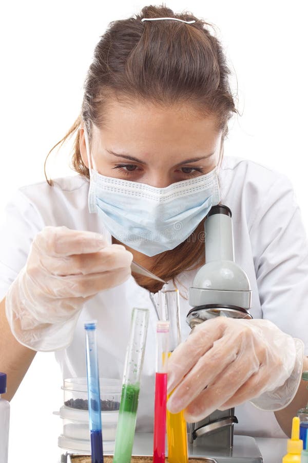 Laborant stockbild. Bild von flüssigkeit, erwachsener - 17402775