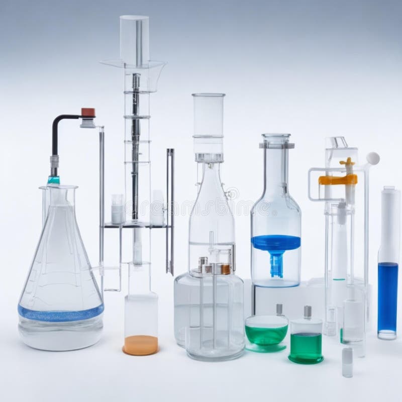 Laboratory Tools for Analysis. Test Tubes. Stock Illustration ...