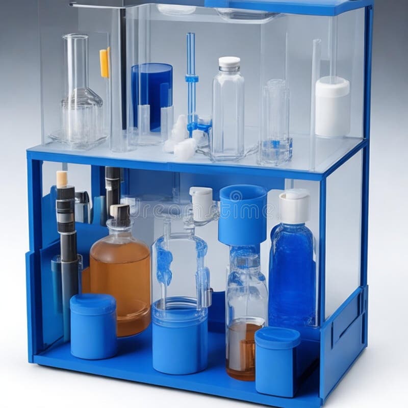 Laboratory Tools for Analysis. Test Tubes. Stock Illustration ...