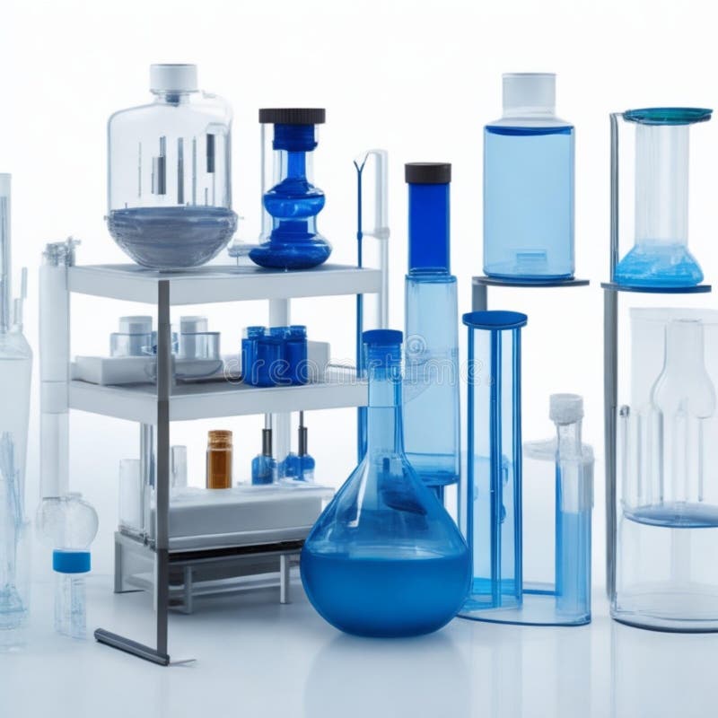 Laboratory Tools for Analysis. Test Tubes. Stock Illustration ...