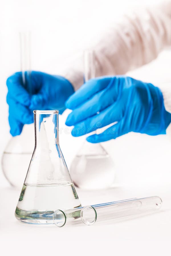Laboratorian Conducting Experiments Closeup Stock Image - Image of ...