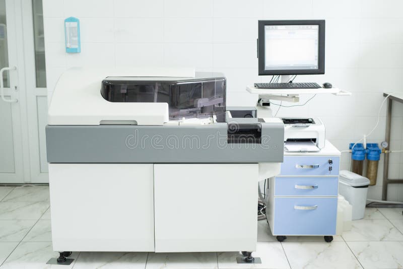 Laboratories with Automatic Biochemical Analyzer. Medical Laboratory ...