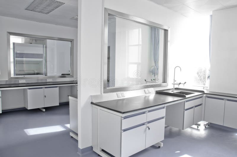 Laboratorio De Ciencia Moderno Foto de archivo - Imagen de azul, médico ...