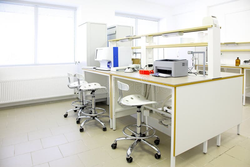 Laboratory interior stock image. Image of hospital, cupboard - 16787819