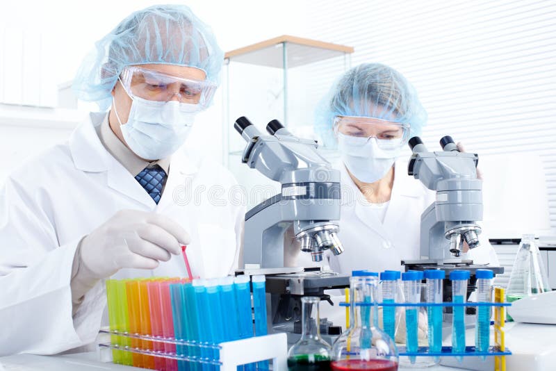 In a laboratory stock image. Image of biotechnology, medicine - 17822211