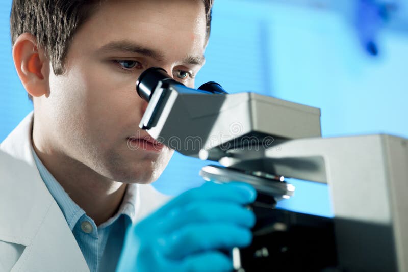 Microscopist stock photo. Image of working, microscopist - 5839518