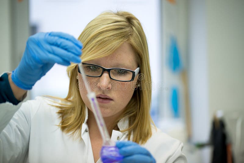 Work in laboratory stock image. Image of capillary, bulb - 57683