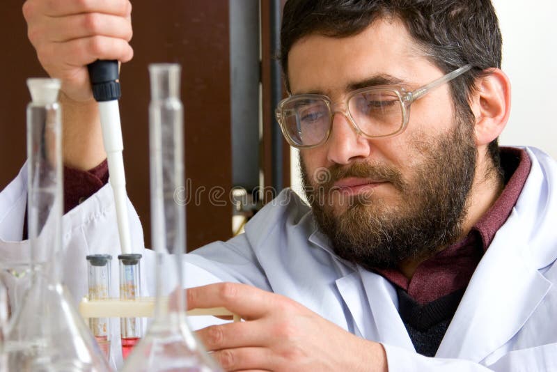 Laboratory stock image. Image of eyeglasses, concentration - 7396599