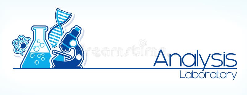Laboratory Analysis Flat Icon Stock Illustration - Illustration of ...