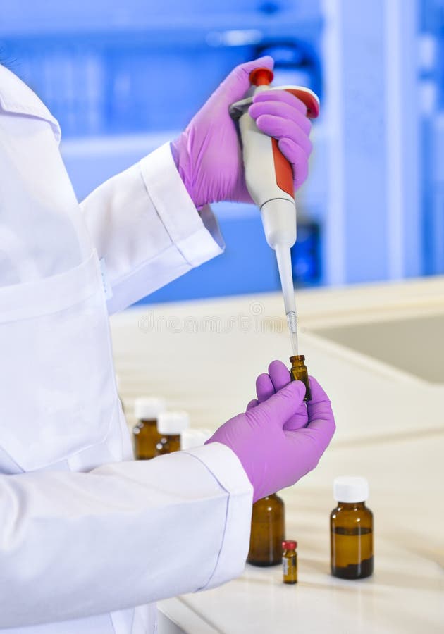 Laboratory analysis work stock image. Image of chemical - 105599927
