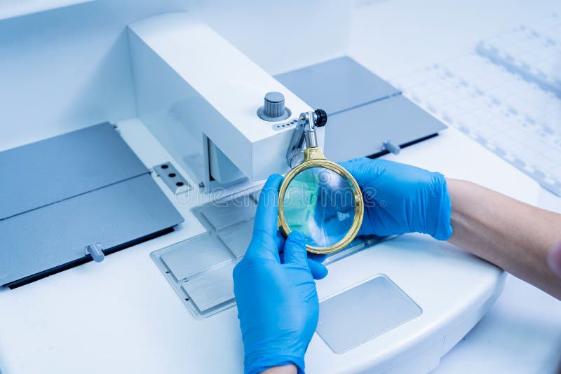 Laboratory Assistant Works at Paraffin Wax Dispenser Tissue Embedding ...