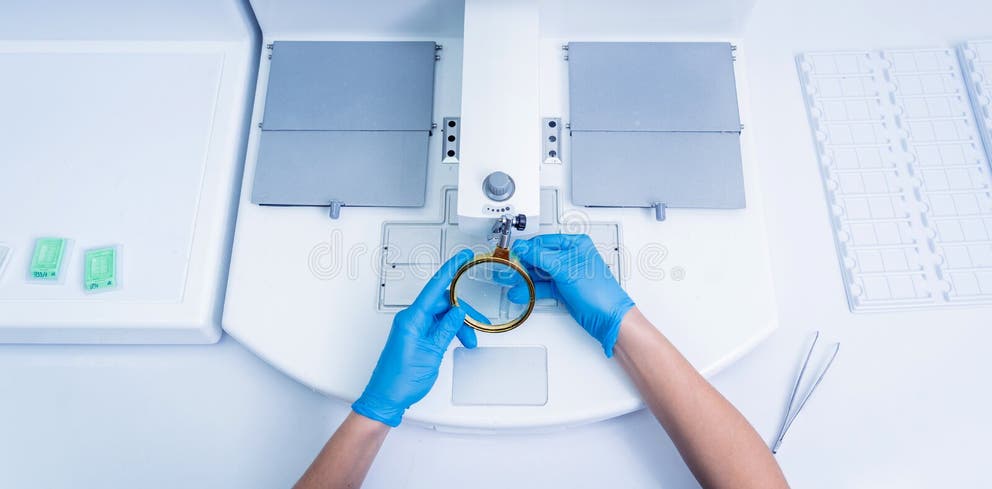 Laboratory Assistant Works at Paraffin Wax Dispenser Tissue Embedding ...
