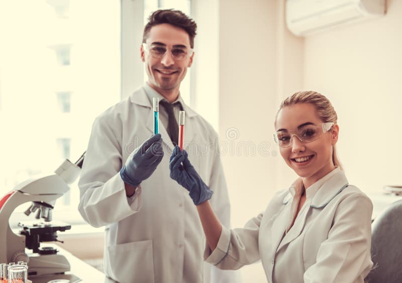 At the laboratory stock image. Image of medicine, laboratory - 91626951