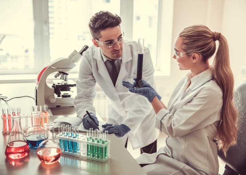 At the laboratory stock photo. Image of clinic, medicine - 91626992