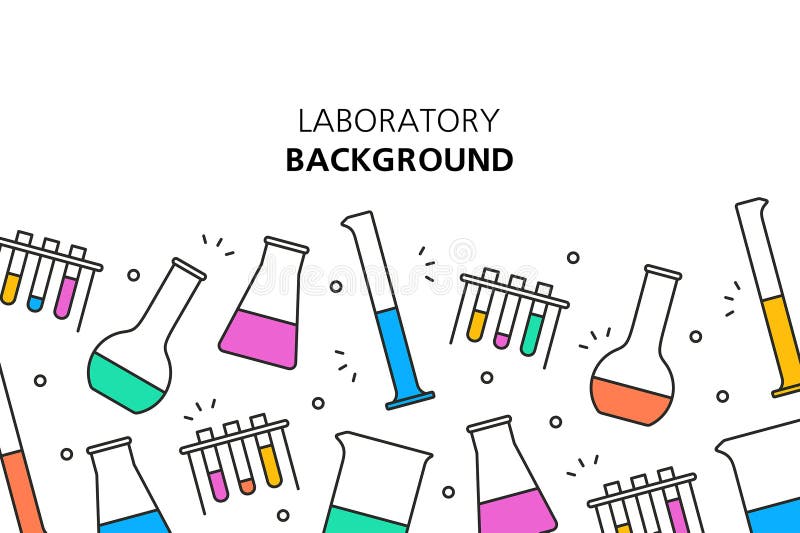 Laboratory background stock vector. Illustration of white - 144761084