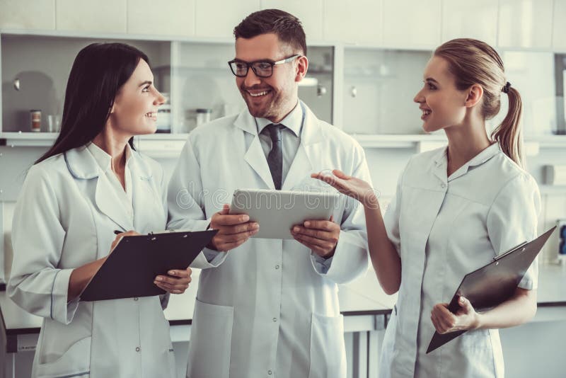 At the laboratory stock photo. Image of experiment, gadget - 90777974