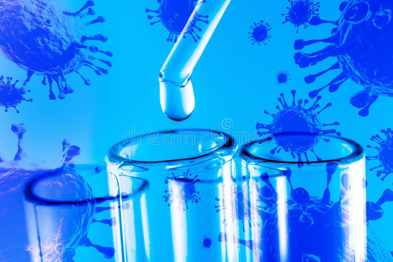 Laboratory with a Biological Test Tube,virus Stock Photo - Image of ...