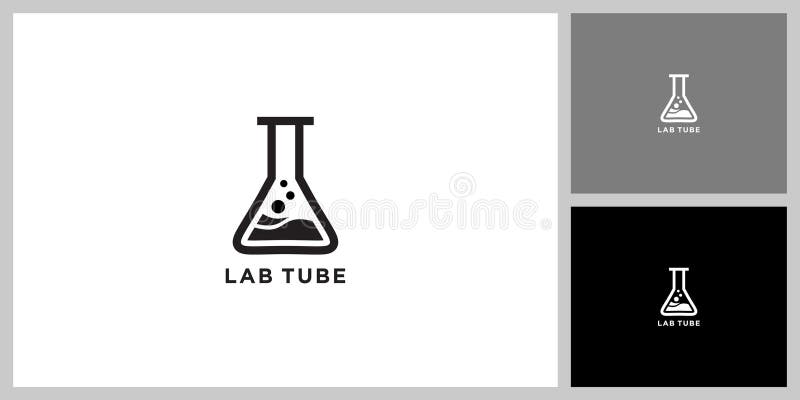 Laboratory Bottle Logo Design Template Stock Vector - Illustration of ...