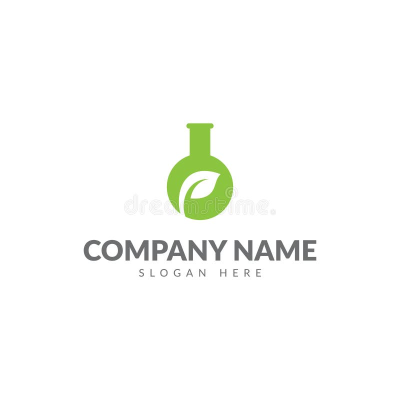 Laboratory Bottle Logo Template Stock Vector - Illustration of mobile ...