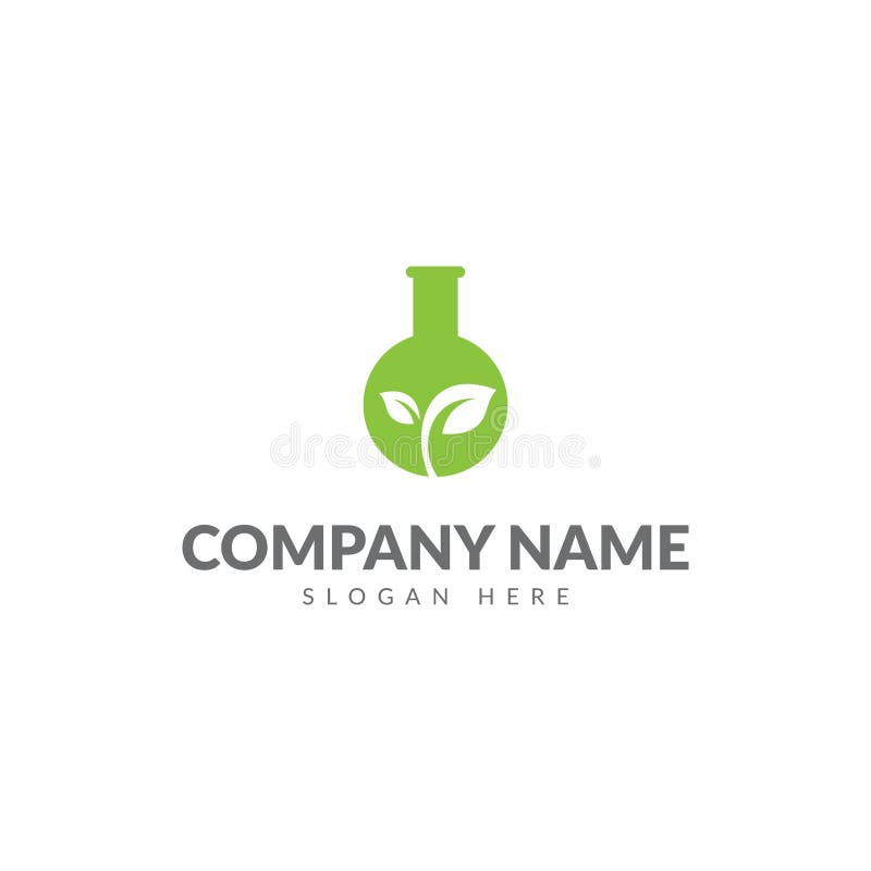 Laboratory Bottle Logo Template Stock Vector - Illustration of mobile ...