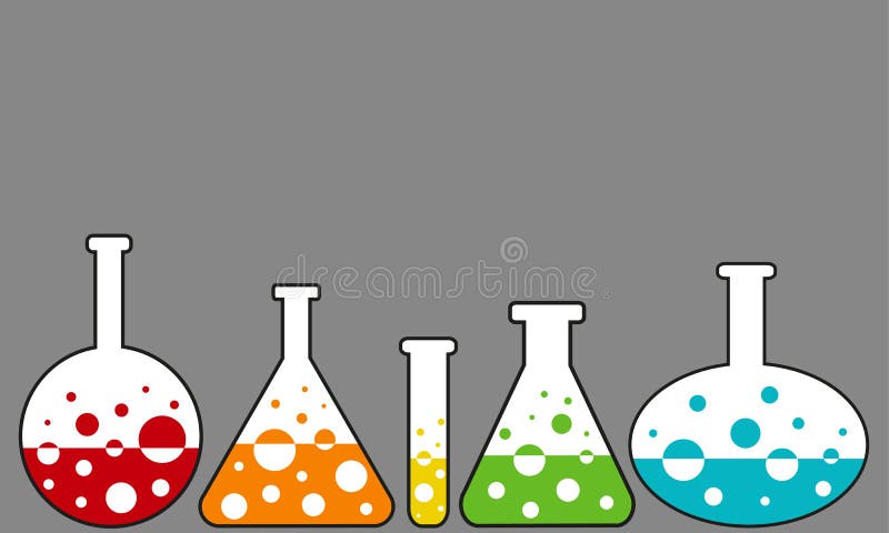 Laboratory bottles stock vector. Illustration of element - 47562921