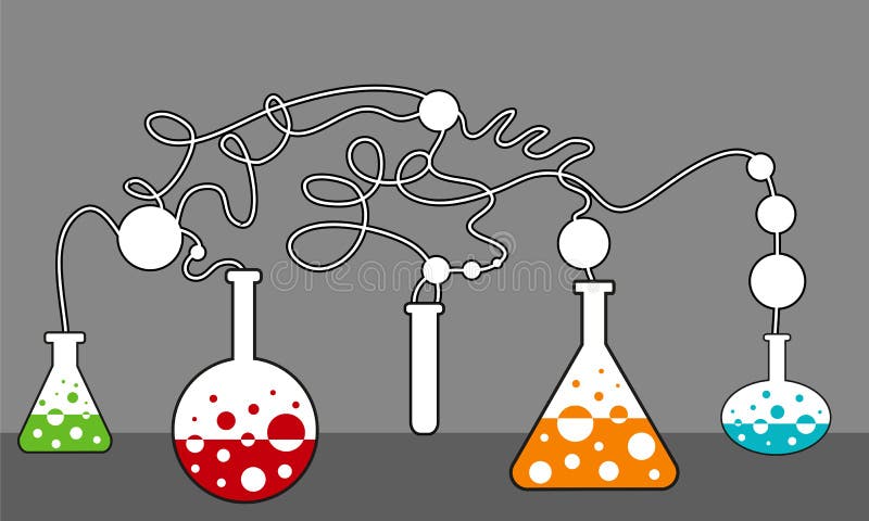 Laboratory bottles stock vector. Illustration of element - 47562921