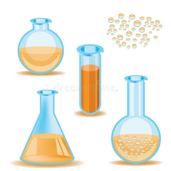 Laboratory Bottles - Vector Stock Vector - Illustration of colorful ...