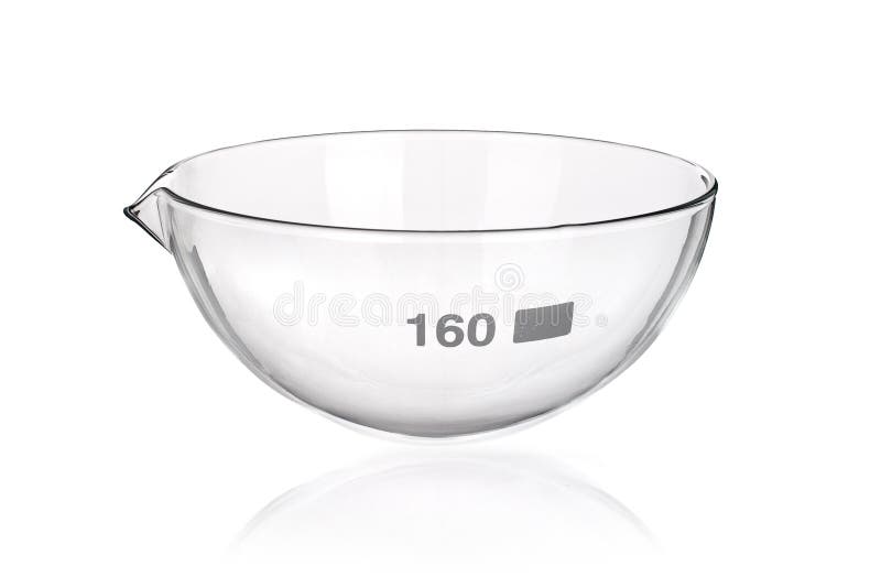 Laboratory Bowl Isolated on White Stock Image - Image of education ...