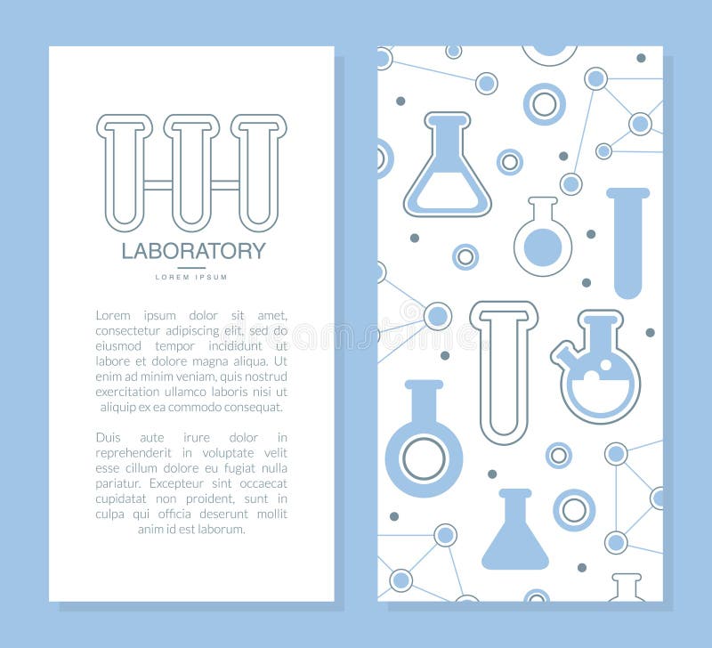 Laboratory Card Template with Space for Text, Banner, Poster, Flyer ...