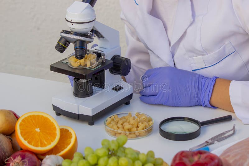 Laboratory Check of Pasta. Microscopic Analysis of Ingredient Quality ...