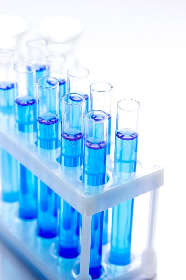 Laboratory, Chemistry and Science Concept on White Background Stock ...