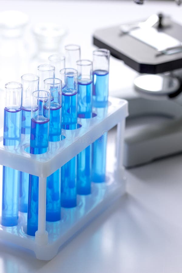 Laboratory, Chemistry and Science Concept on White Background Stock ...