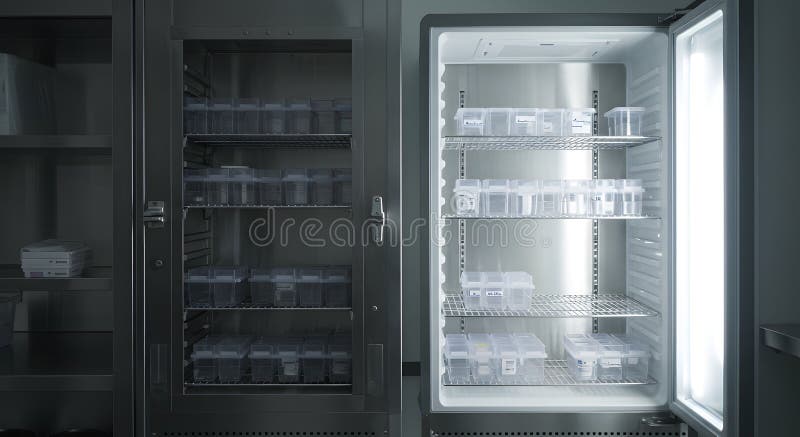 Laboratory Cold Storage Unit:Organized Samples in Refrigerated Cabinets ...