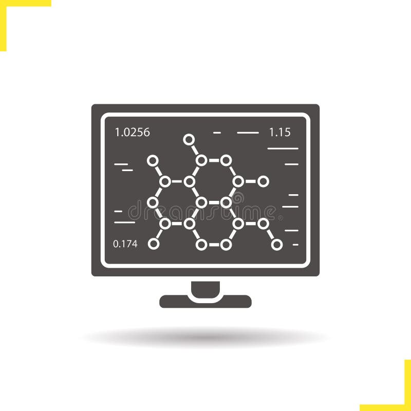 Laboratory computer icon stock vector. Illustration of logo - 167105110