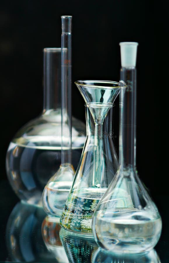 Flasks and beakers stock image. Image of discovery, laboratory - 7356267