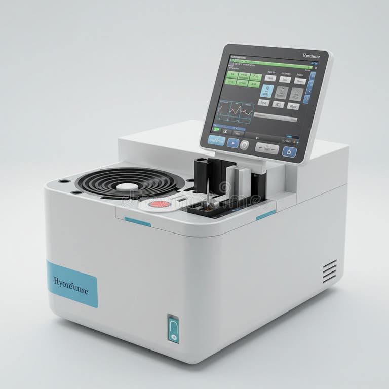 A Laboratory Device Featuring a Touchscreen Interface with Various ...