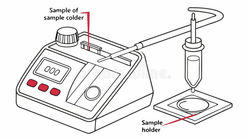 Laboratory Device with Sample, Science and Analysis Equipment, Vector ...