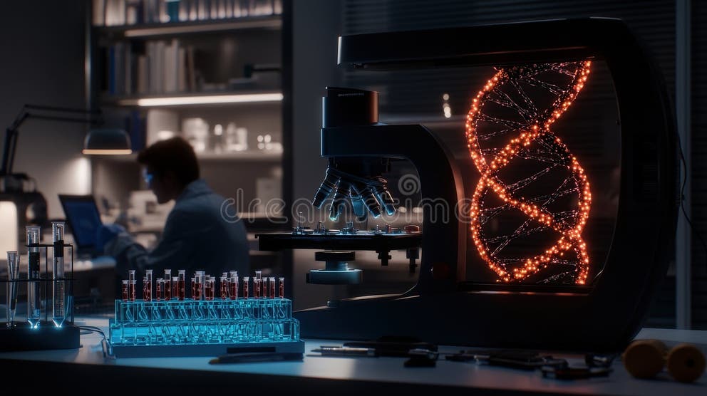 Laboratory Dna Sequencing Process with Advanced Technology Modern Lab ...