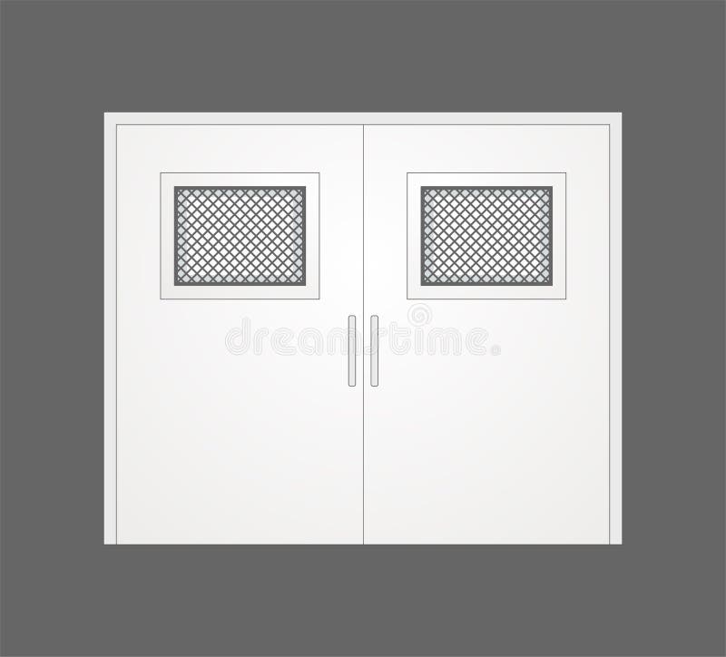 Laboratory door draw stock vector. Illustration of gate - 309082327