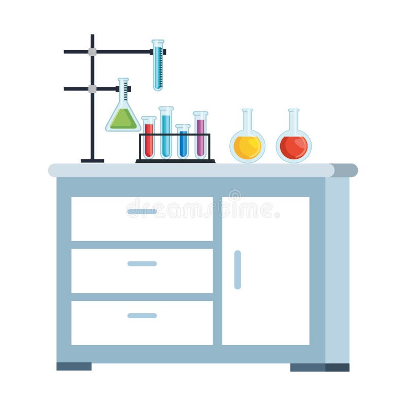 Laboratory Drawer Isolated Icon Stock Vector - Illustration of interior ...