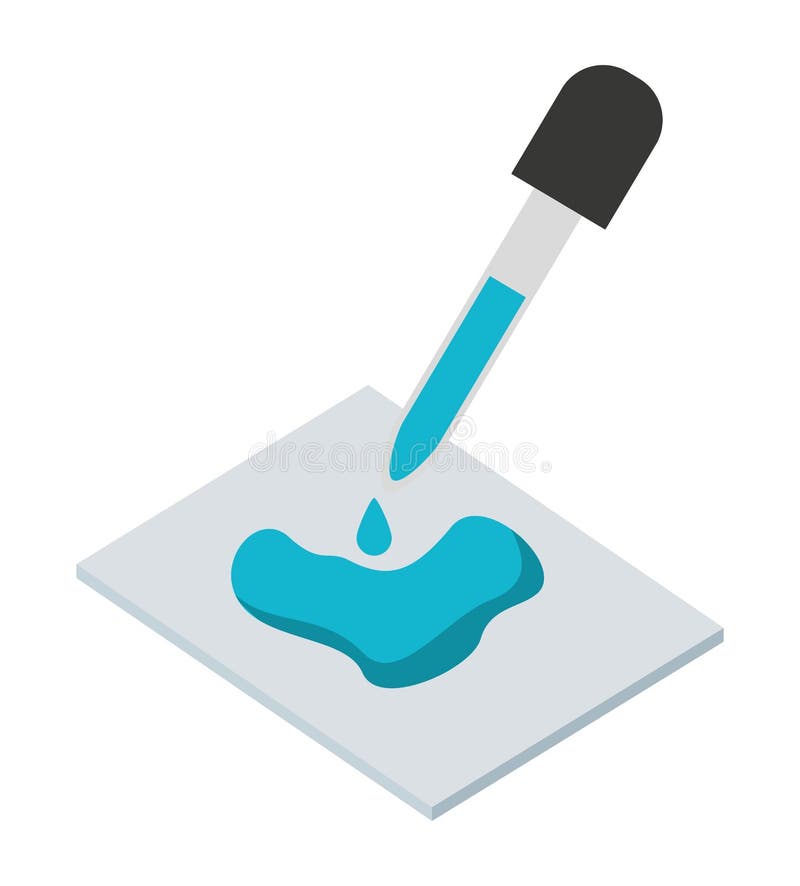 Laboratory Dropper Isolated Icon Design Stock Illustration ...